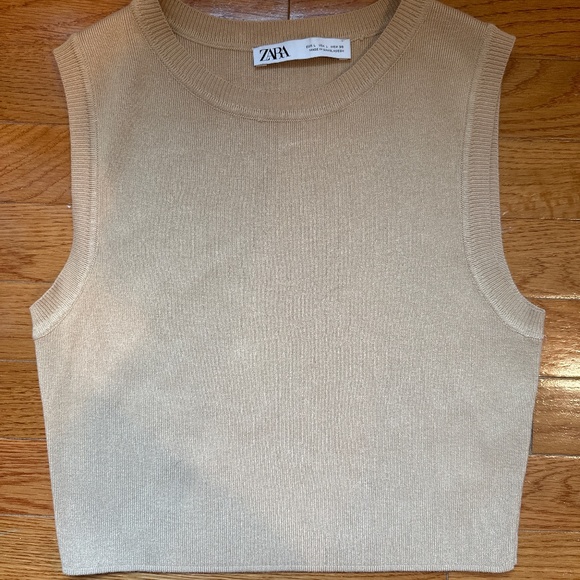 Zara | Tops | Zara High Neck Tank Cropped Top | Poshmark